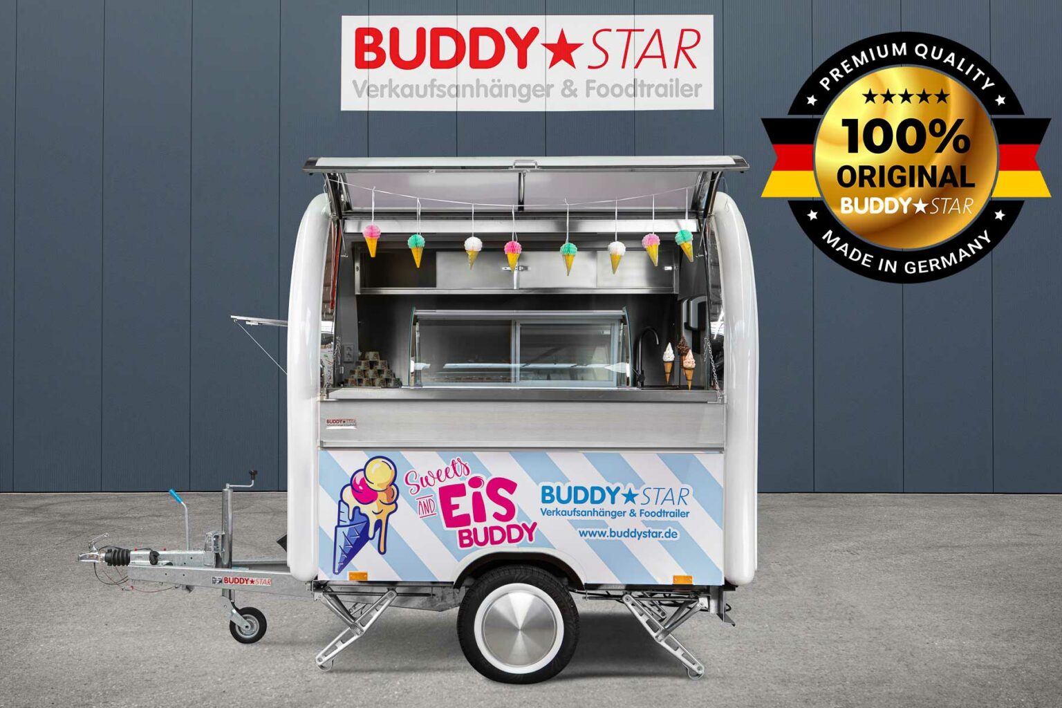 Eiswagen kaufen: dein mobiler Eisverkauf als Anhänger - Buddystar
