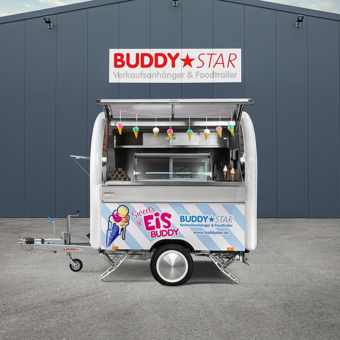 Eiswagen kaufen: dein mobiler Eisverkauf als Anhänger - Buddystar